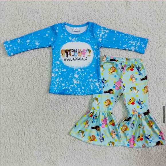 Disney | Matching Sets | Bluey Bell Bottom Pant Outfit | Poshmark